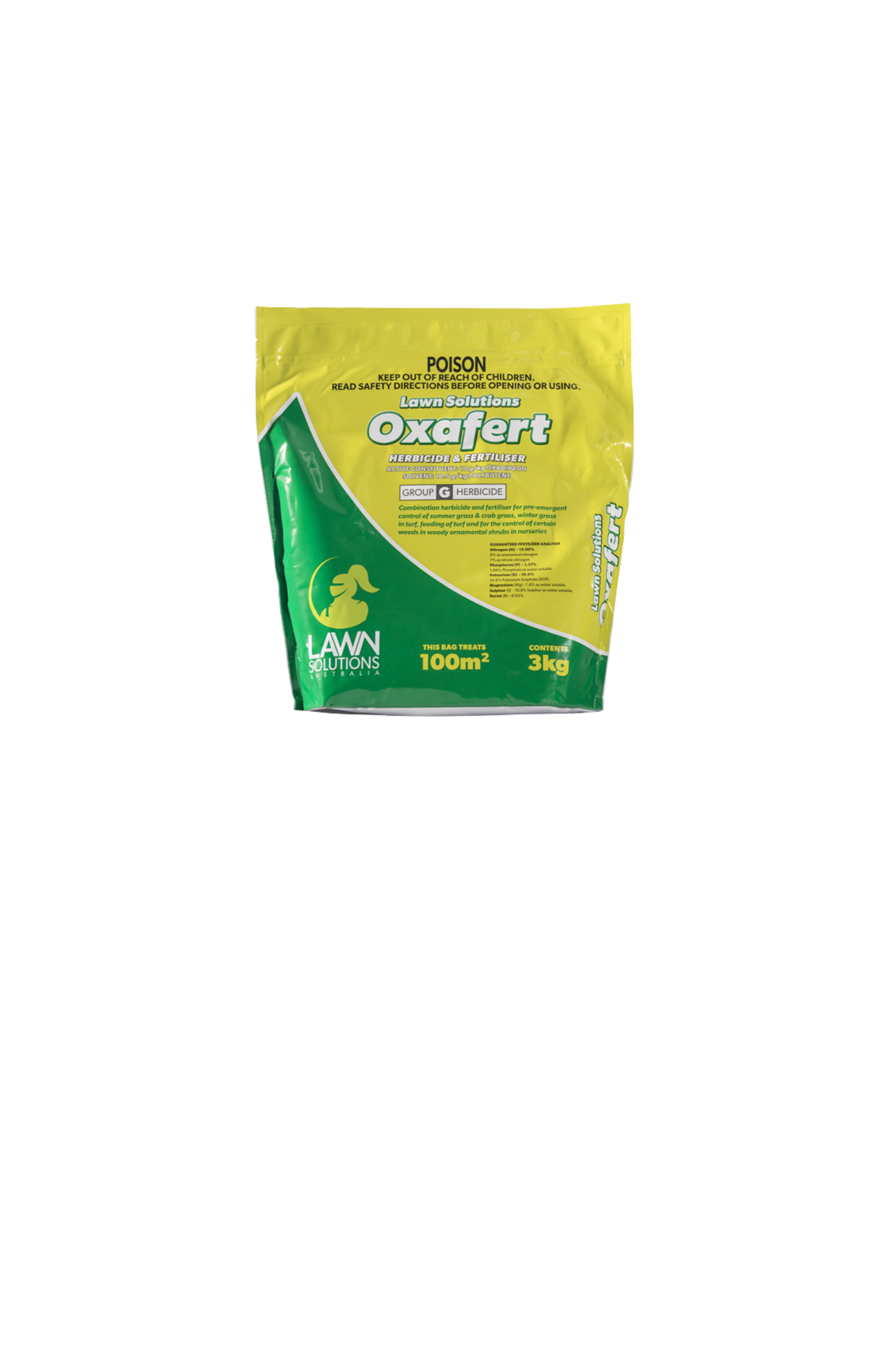 Lawn Solutions Oxafert 3kg - Pre Emergent Herbicide – ID Garden ...