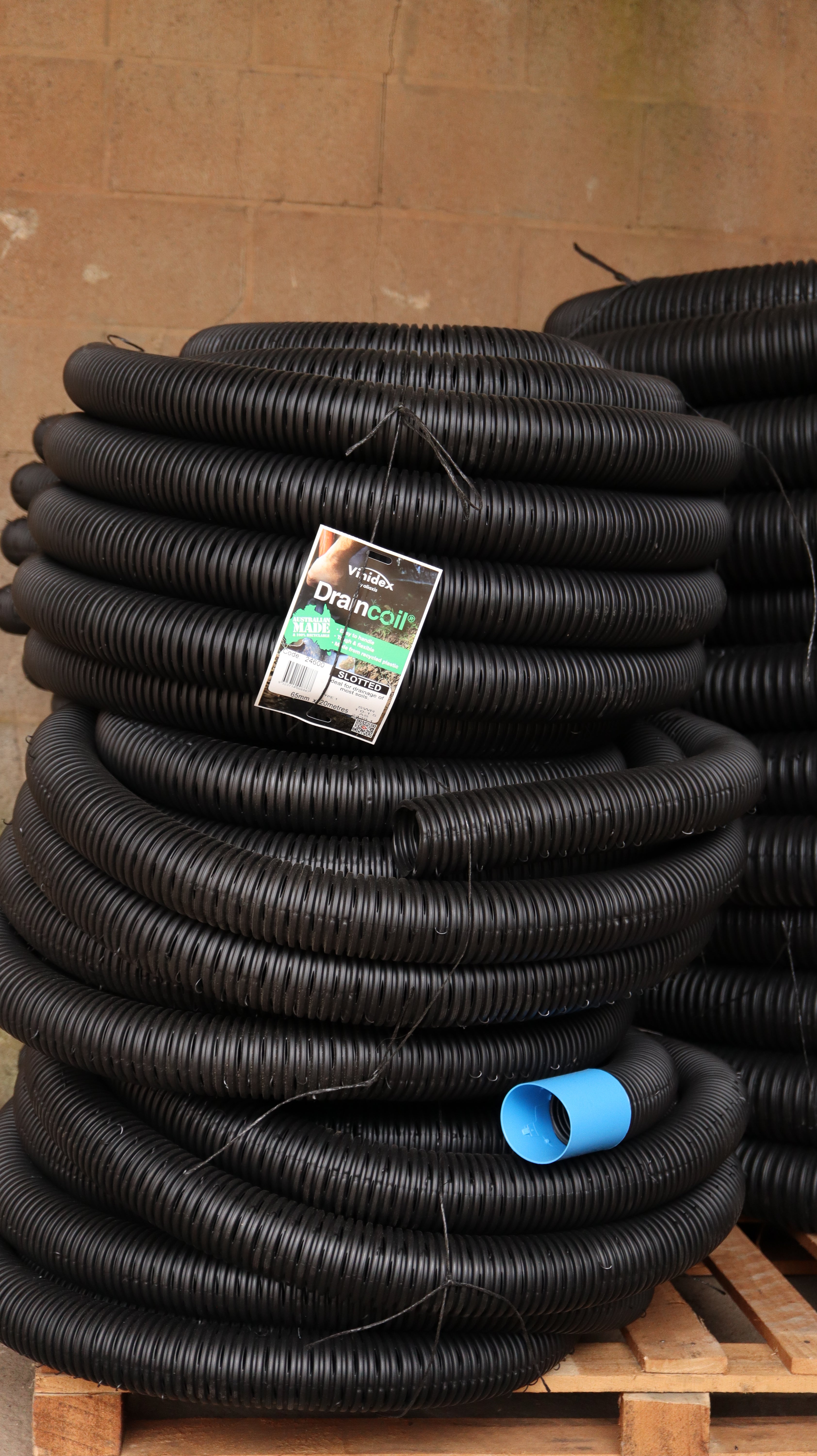 Ag Pipe (Draincoil) 65mm x 20m – ID Garden & Landscape Centre